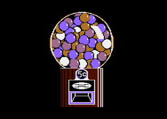 Screenshot of Gumball (Atari 8-bit, 1983) - MobyGames