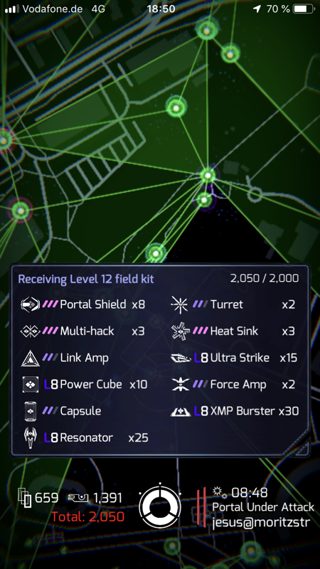 Screenshot of Ingress Prime (iPhone, 2016) - MobyGames