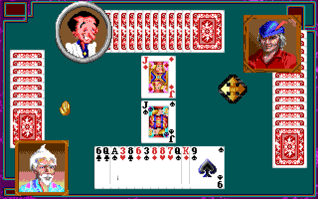 Screenshot of Hoyle Classic Card Games (DOS, 1993) - MobyGames