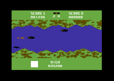 Screenshot of River Rescue: Racing Against Time (Commodore 64, 1982 ...