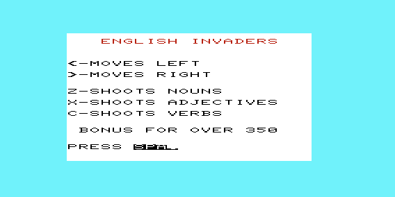 English Invaders (1982) - MobyGames