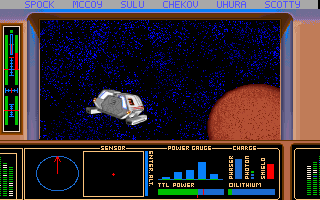 Screenshot of Star Trek V: The Final Frontier (DOS, 1989) - MobyGames