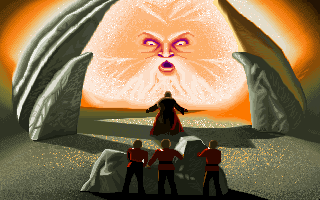 Screenshot of Star Trek V: The Final Frontier (DOS, 1989) - MobyGames