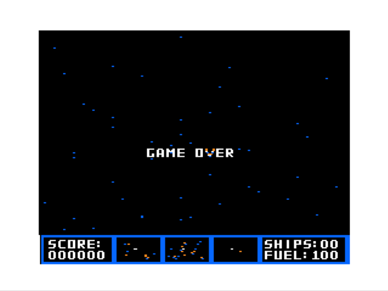 Screenshot of Space Sentry (TRS-80 CoCo, 1982) - MobyGames