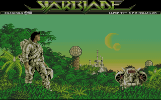 Screenshot of StarBlade (Amiga, 1990) - MobyGames