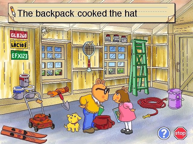 Screenshot of Arthur's Reading Games (Windows, 1999) - MobyGames