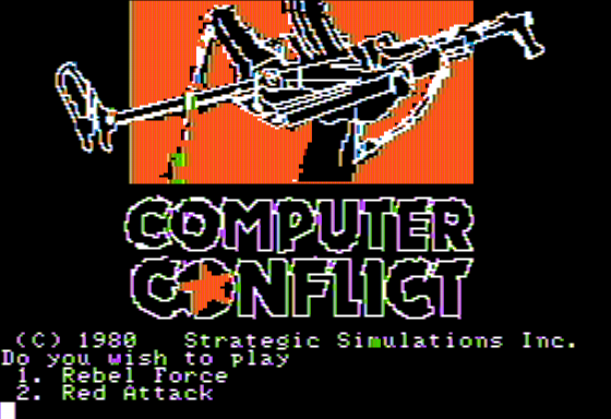 Screenshot of Computer Conflict (Apple II, 1980) - MobyGames