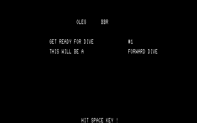 Screenshot of Summer Games (PC-88, 1984) - MobyGames