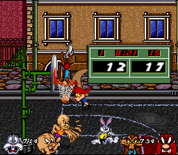 Screenshot of Looney Tunes B-Ball (SNES, 1994) - MobyGames
