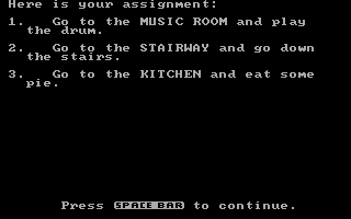 Screenshot of Memory Castle (DOS, 1983) - MobyGames