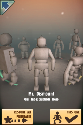 Screenshot of Stair Dismount (iPhone, 2009) - MobyGames