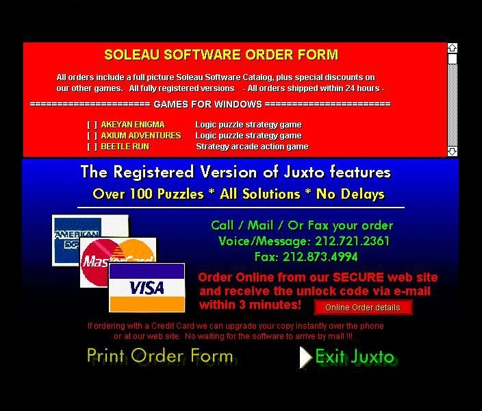 Screenshot of Juxto (Windows, 1997) - MobyGames