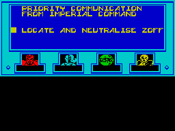 Screenshot of Enigma Force (ZX Spectrum, 1985) - MobyGames