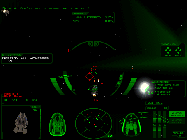 Screenshot of Descent: Freespace - Silent Threat (Windows, 1998 ...