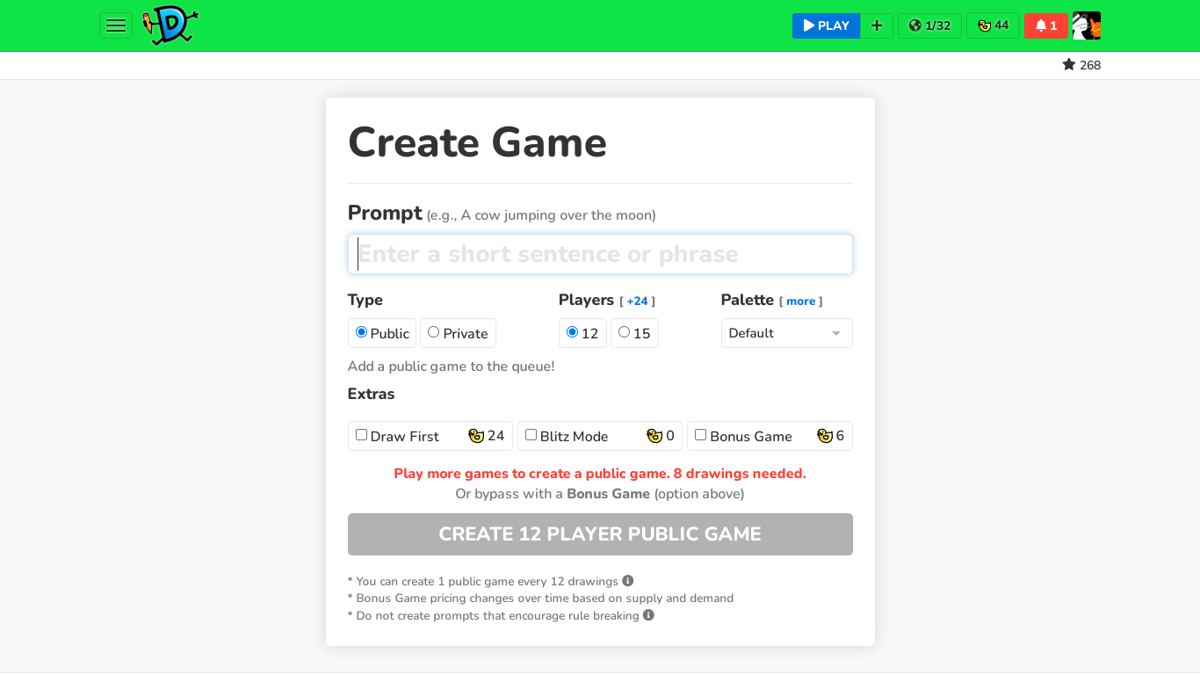 Screenshot of Drawception (Browser, 2012) - MobyGames