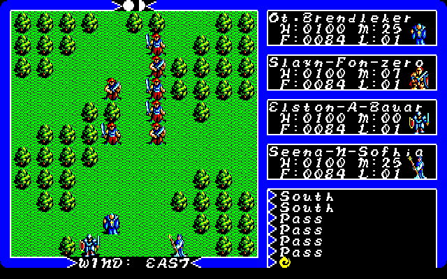 Screenshot of Exodus: Ultima III (PC-88, 1983) - MobyGames