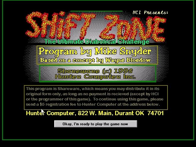 Shift Zone Attributes, Tech Specs, Ratings - MobyGames