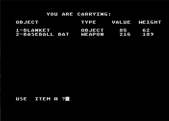 Screenshot of The House of Usher (Atari 8-bit, 1980) - MobyGames