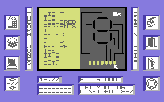 Screenshot of Max Headroom (Commodore 64, 1986) - MobyGames