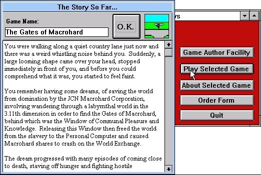 Screenshot of Adventure Gamer for Windows (Windows 3.x, 1995) - MobyGames