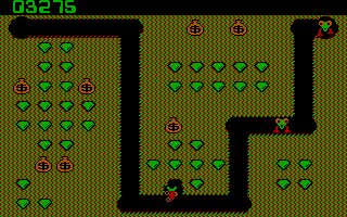 Screenshot of Digger (DOS, 1999) - MobyGames