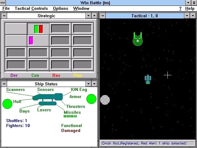 Screenshot of Win Battle (Windows 3.x, 1992) - MobyGames