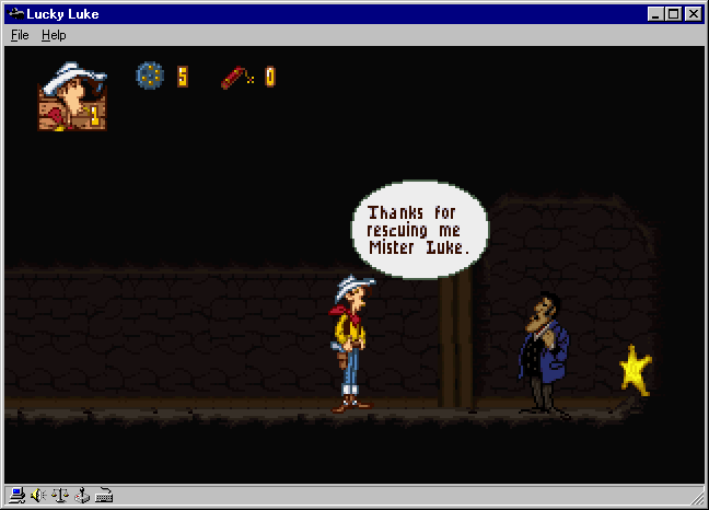 Screenshot of Lucky Luke (Windows, 1997) - MobyGames