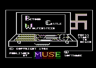Screenshot of Beyond Castle Wolfenstein (Atari 8-bit, 1984) - MobyGames