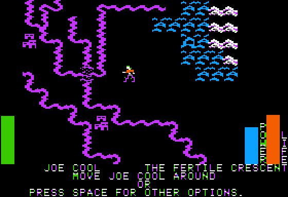 Screenshot of Stuart Smith's Adventure Construction Set (Apple II, 1985) - MobyGames