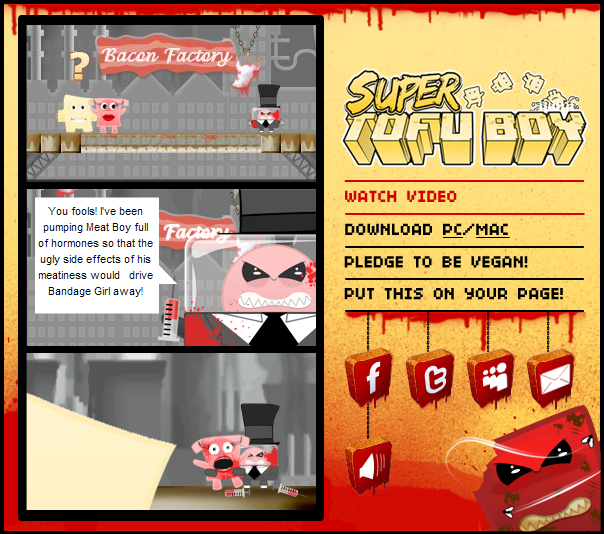 Screenshot of Super Tofu Boy (Windows, 2010) - MobyGames