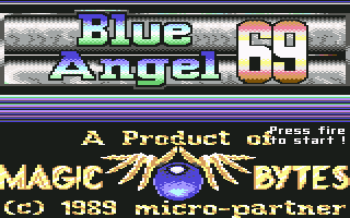 Screenshot of Blue Angel 69 (Commodore 64, 1989) - MobyGames