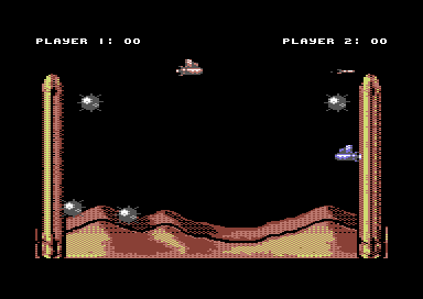 Screenshot of Sub Duel (Commodore 64, 2008) - MobyGames