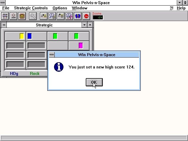 Screenshot of Win Pelvis-N-Space (Windows 3.x, 1993) - MobyGames