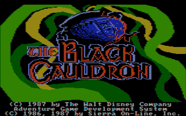 Screenshot of The Black Cauldron (DOS, 1986) - MobyGames