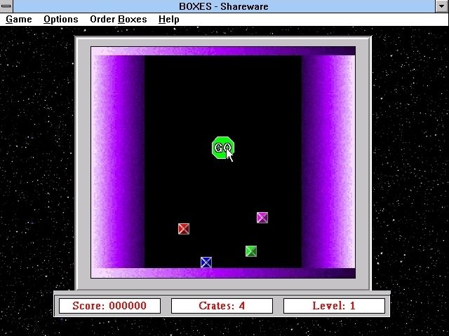 Screenshot of Boxes (Windows 3.x, 1996) - MobyGames