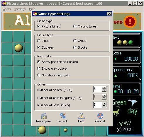 Screenshot of Picture Lines (Windows, 2000) - MobyGames