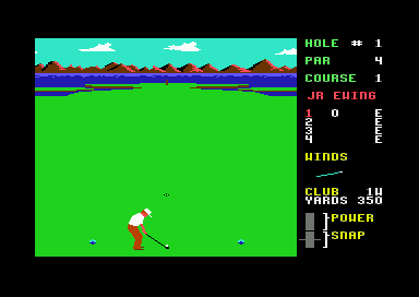 Screenshot of Leader Board (Commodore 64, 1986) - MobyGames