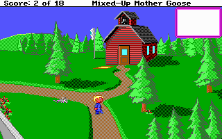 Screenshot of Mixed-Up Mother Goose (DOS, 1991) - MobyGames