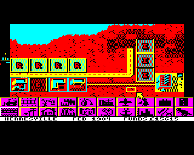 Screenshot of SimCity (BBC Micro, 1989) - MobyGames