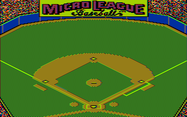 Screenshot of MicroLeague Baseball II (DOS, 1989) - MobyGames