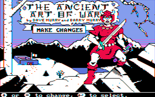 Screenshot of The Ancient Art of War (DOS, 1984) - MobyGames