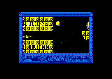 Screenshot of Chronos: A Tapestry of Time (Amstrad CPC, 1987) - MobyGames