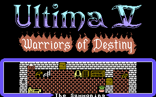 Screenshot of Ultima V: Warriors of Destiny (Commodore 128, 1988 ...