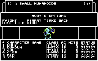 Screenshot of Wizardry: Proving Grounds of the Mad Overlord (Commodore ...