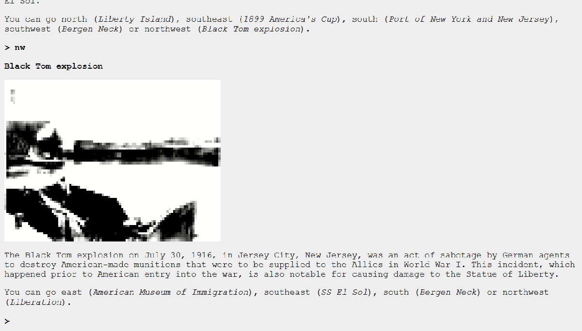 Screenshot of Wikipedia: The Text Adventure (Browser, 2017) - MobyGames