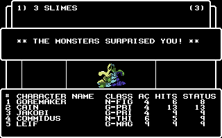 Screenshot of Wizardry: Proving Grounds of the Mad Overlord (Commodore ...