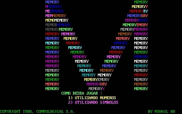 Memory (1988) - MobyGames