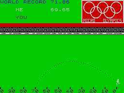 Screenshot of Micro Olympics (ZX Spectrum, 1984) - MobyGames