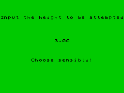 Screenshot of Micro Olympics (ZX Spectrum, 1984) - MobyGames