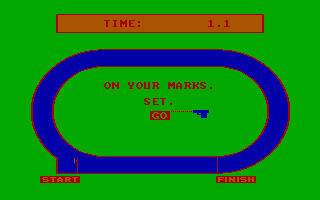 Screenshot of Olympic Decathlon (PC Booter, 1980) - MobyGames